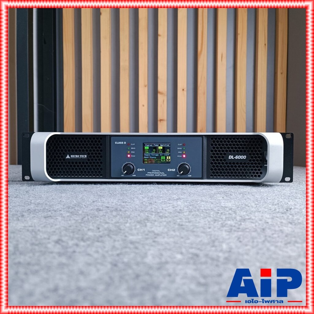 MICROTECH DL-6000 poweramp เพาเวอร์แอมป์ Class D ไมโครเทค ระบบสวิทชิ่ง น้ำหนักเบา MICRO TECH DL ...
