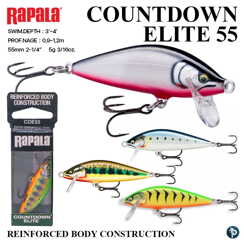 เหยื่อปลอม RAPALA COUNTDOWN ELITE รหัส CDE-55 | Shopee Thailand