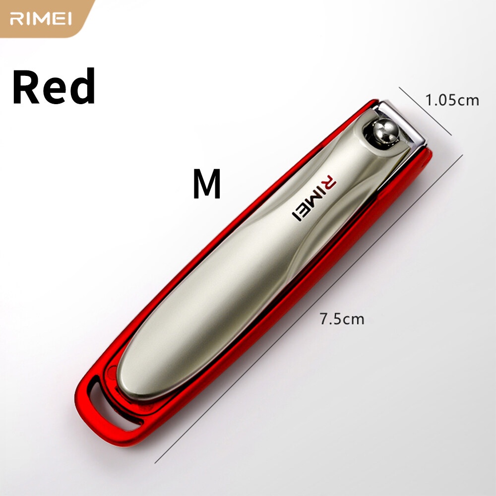 RIMEI Nail clipper กรรไกรตัดเล็บ กรรไกรตัดเล็บสเตนเลสโค้งงอใบมีดเครื่อง ...