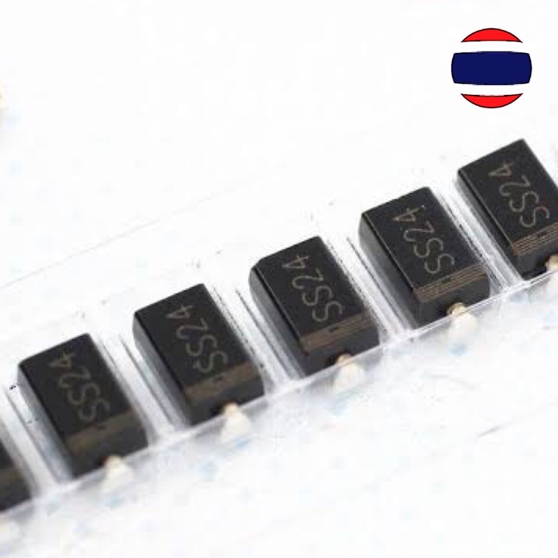 10pcs SS24 SMA SCHOTTKY DIODE SS24 2A 40V SMA SR240 DO-214AC SS24 SMD ...