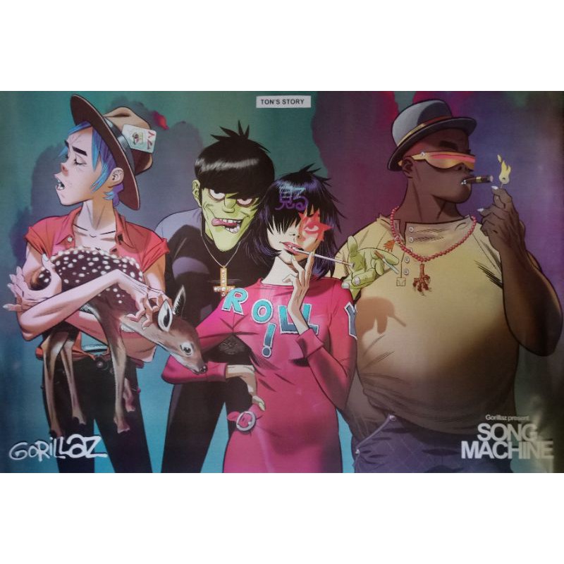GORILLAZ : SONG MACHINE ALBUM POSTER | Shopee Thailand