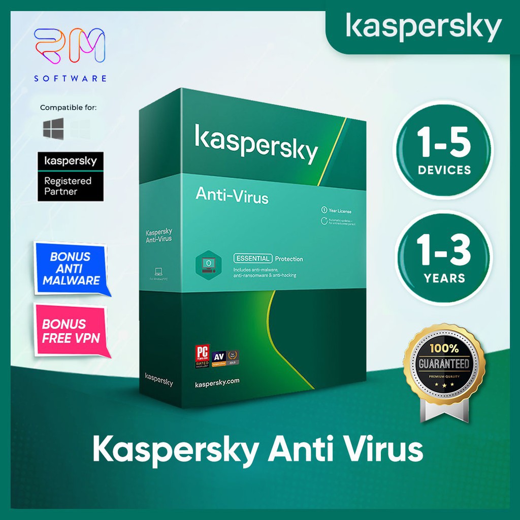 Kaspersky Antivirus 2021 - ของแท้ - 1/2/3 ปี | Shopee Thailand
