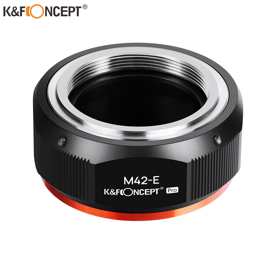 K&f อะแดปเตอร์เมาท์เลนส์กล้อง M42-E PRO M42 เป็น E FE สําหรับเลนส์ M42 เป็นกล้อง Sony E NEX FE ...