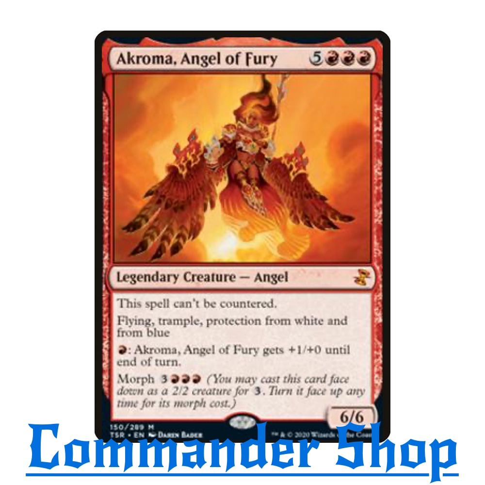 Akroma, Angel of Fury (Legendary Creature - Angel) Red At6/Tn6 Flying ...