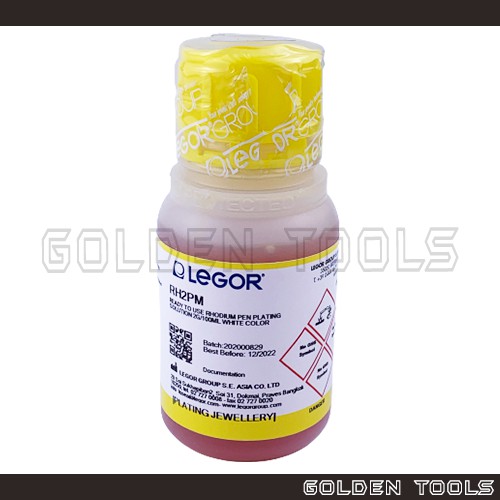 Legor 2 กรัม/100 มิลลิลิตร RH2PM สีขาว Rhodium Plating Solution สําหรับ ...