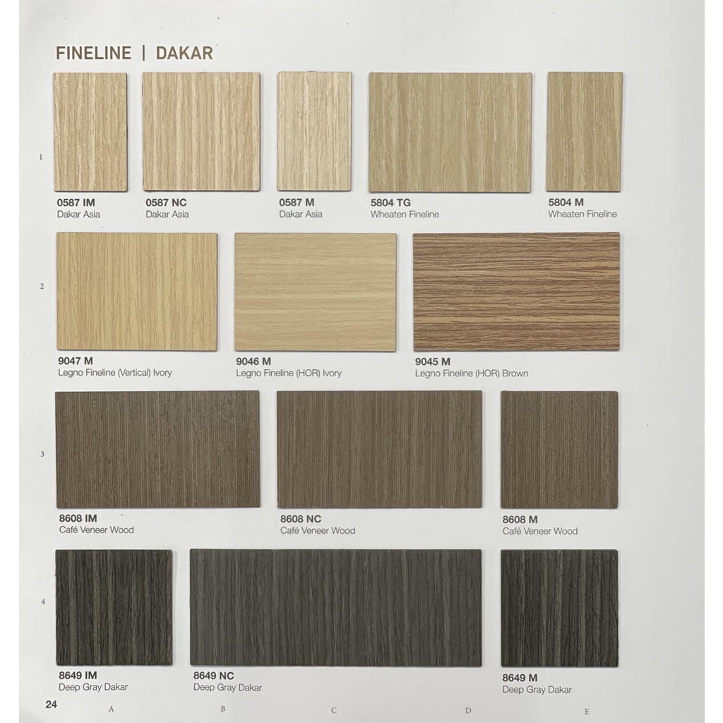 แผ่นลามิเนต TD Board ลายไม้ Fineline/Dakar ขนาด 120 x 240 ซม. หนา 0.7 ...