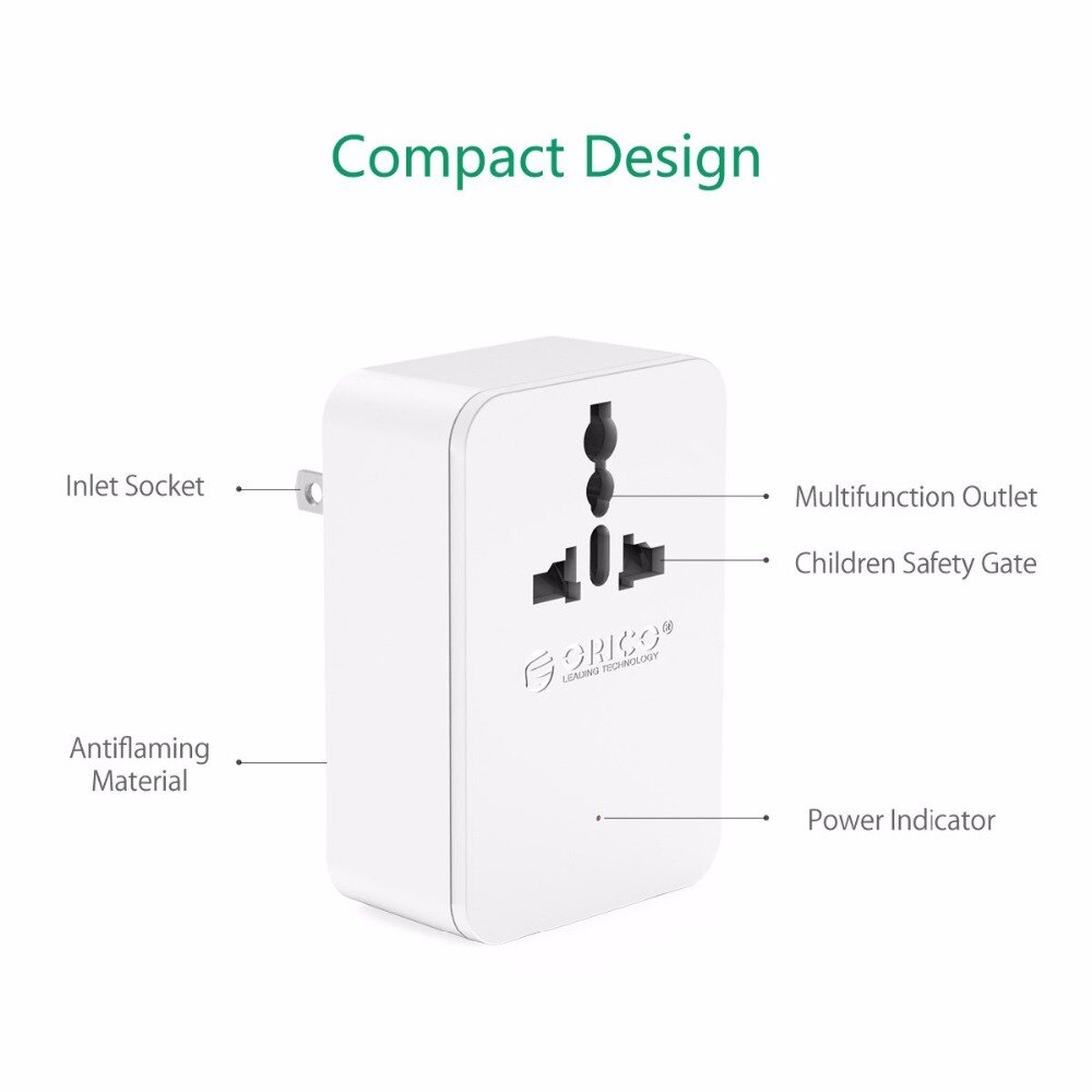Orico Multi-function Converteror AC Socket Power Plug Adapter พร้อม ...