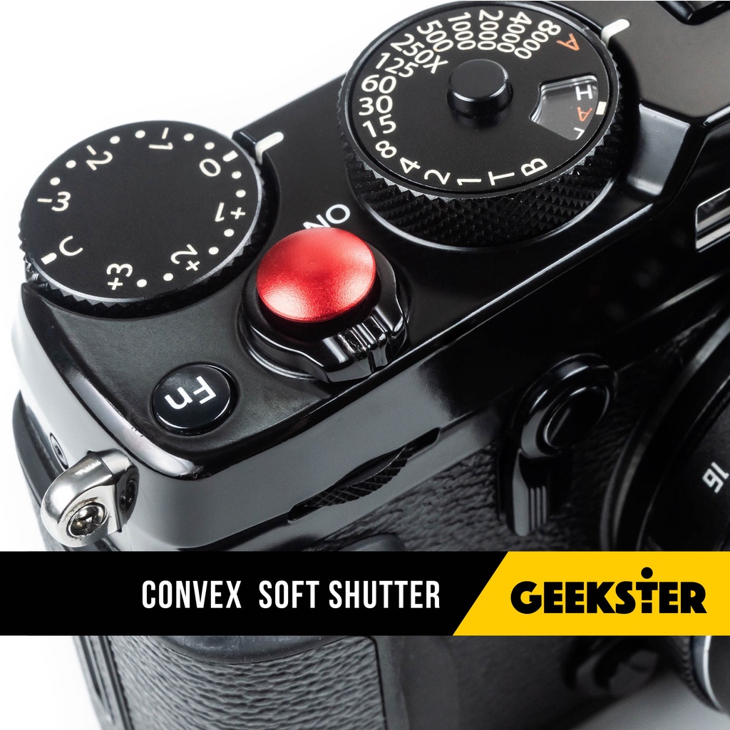ปุ่มชัตเตอร์ แบบนูน 3 สี Soft Shutter Release Button ( ปุ่มกดชัตเตอร์ 9mm มียาง แถมฟรี / Convex ...