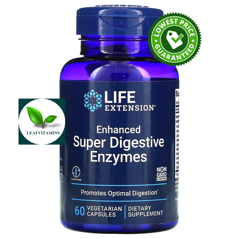 Life Extension Enhanced Super Digestive Enzymes / 60 Vegetarian Capsules | Shopee Thailand