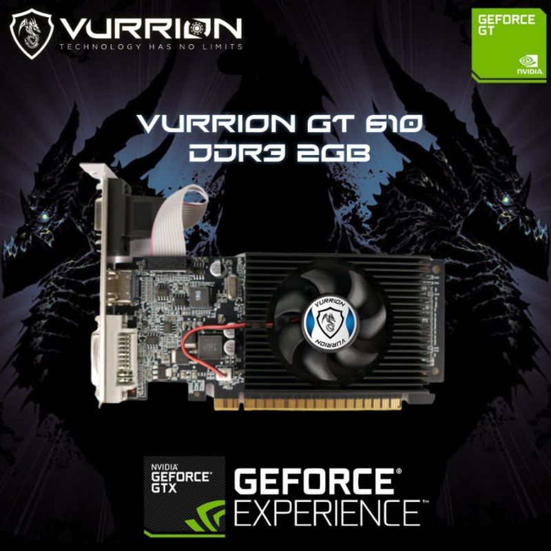Vga VURRON GT 610 2GB DDR3 64BIT | Shopee Thailand