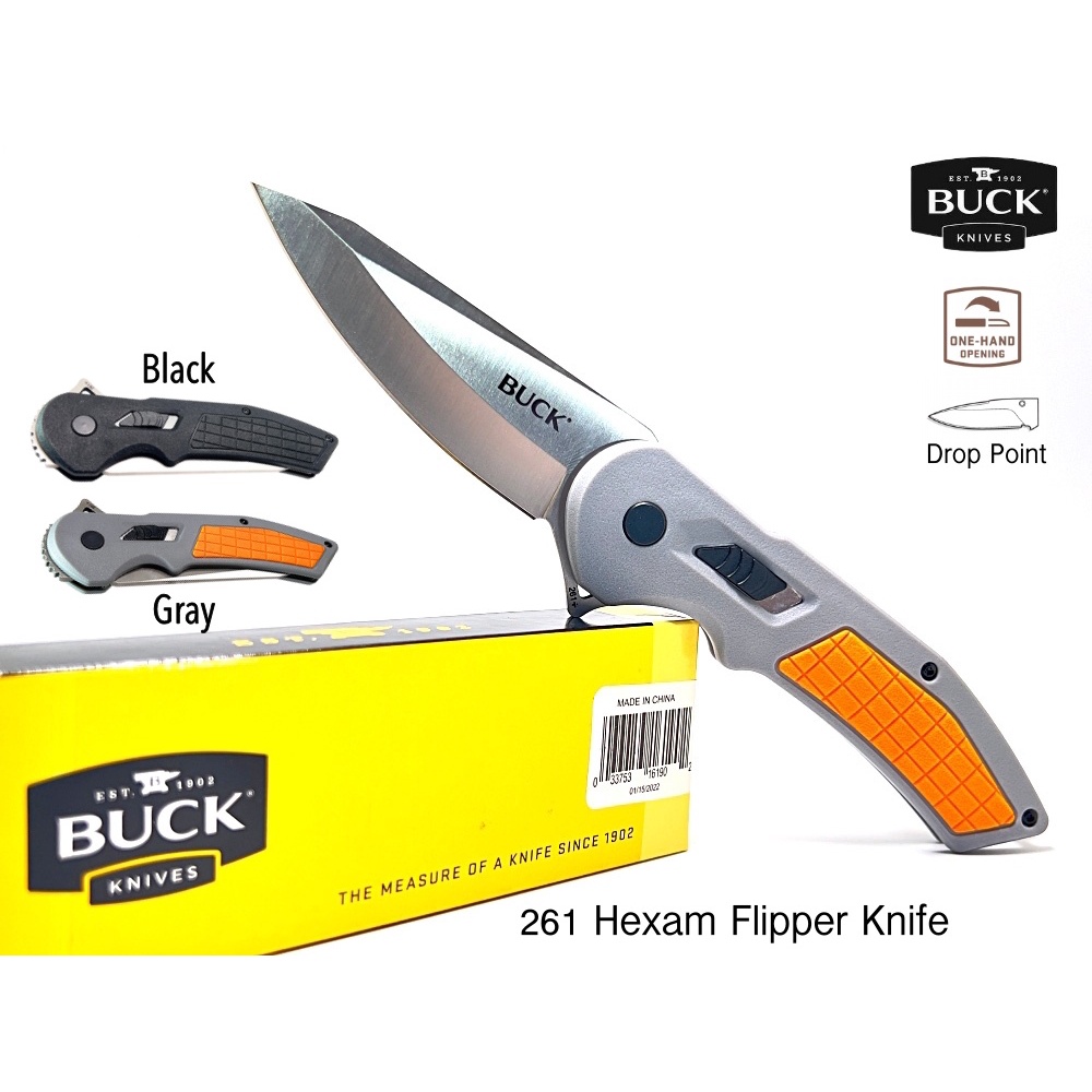 มีดพับ BUCK 261 Hexam Flipper Knife | Shopee Thailand