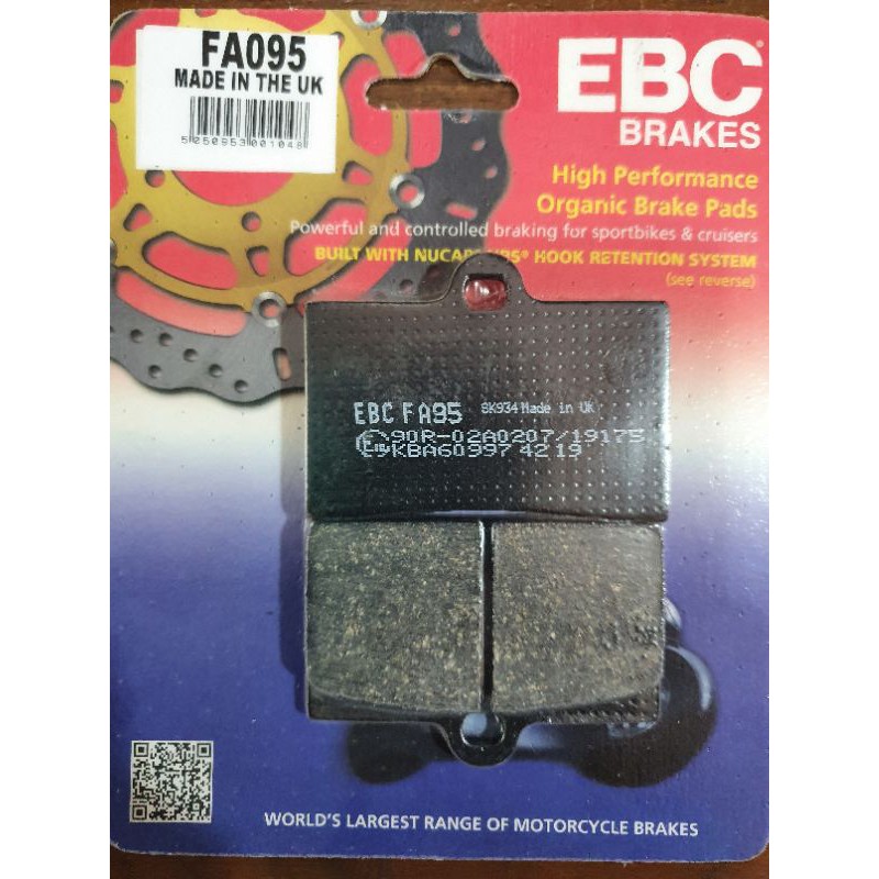 ผ้าเบรค EBC Brakes รุ่น Organic สำหรับ Big bike / คาลิปเปอร์ Brembo ...