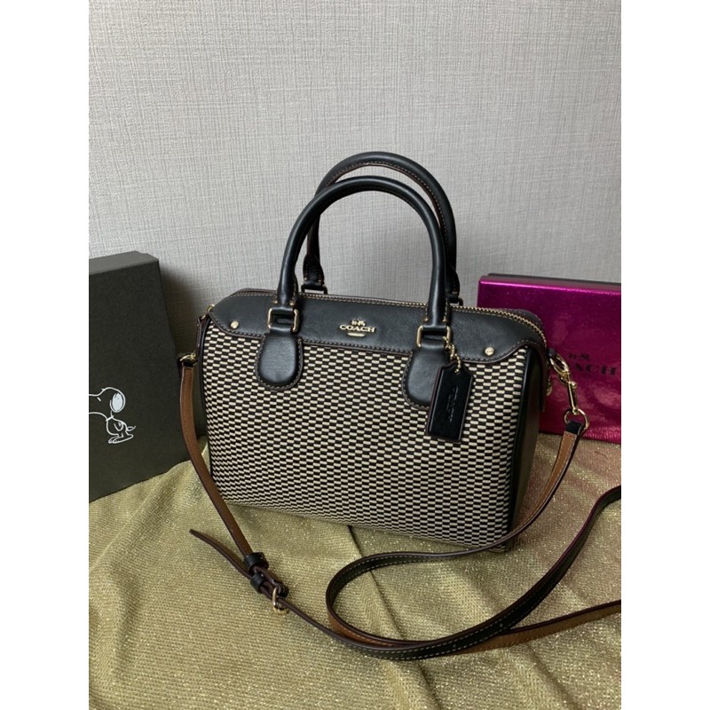 COACH F57242 MINI BENNETT SATCHEL IN EXPLODED REPS PRINT JACQUARD COLOR ...