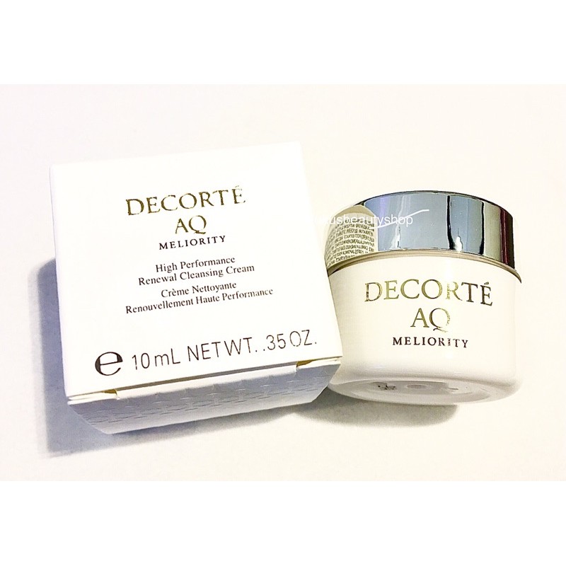Cosme Decorte AQ Meliority High Performance Renewal Cleansing Cream 10 ml ของแท้ 💯% | Shopee ...