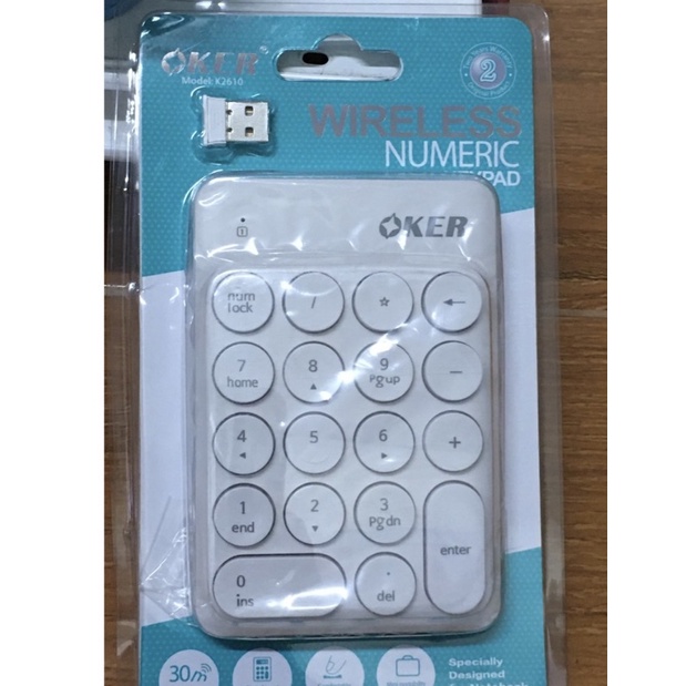 OKER Numeric Keypad Wireless K2610 | Shopee Thailand