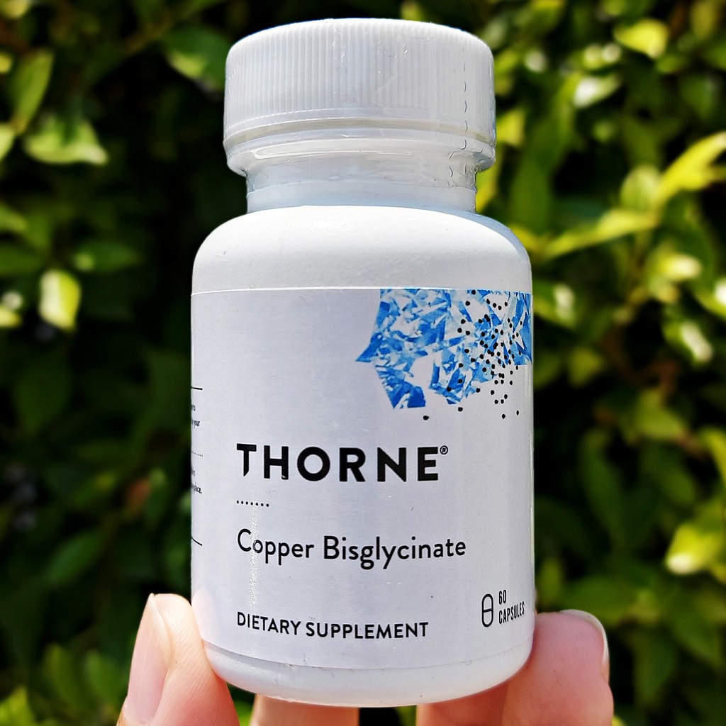 อาหารเสริม ทองแดง Copper Bisglycinate 60 Capsules (Thorne Research ...