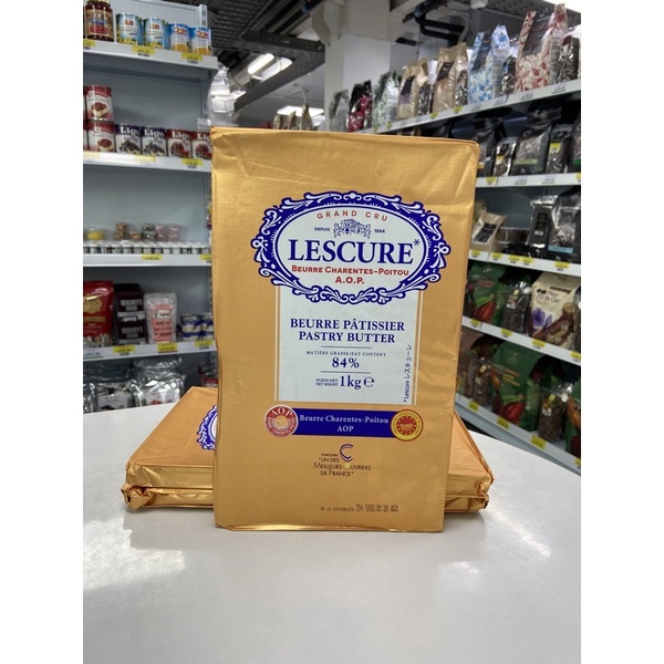AOP Lescure 84% Unsalted Butter Sheet 1 กก. **ส่งรถเย็น | Shopee Thailand