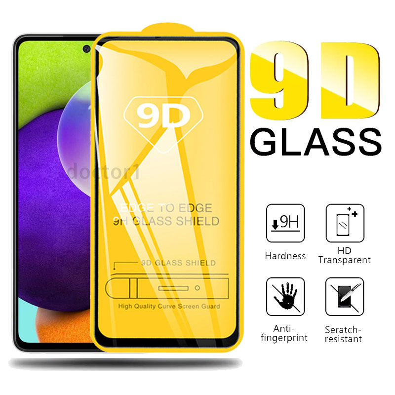 9D ฟิล์มกระจก เต็มจอ Samsung Galaxy S21 S20 FE A22 M32 A12 A32 A42 A52s A52 A72 A03s A02s A02 ...