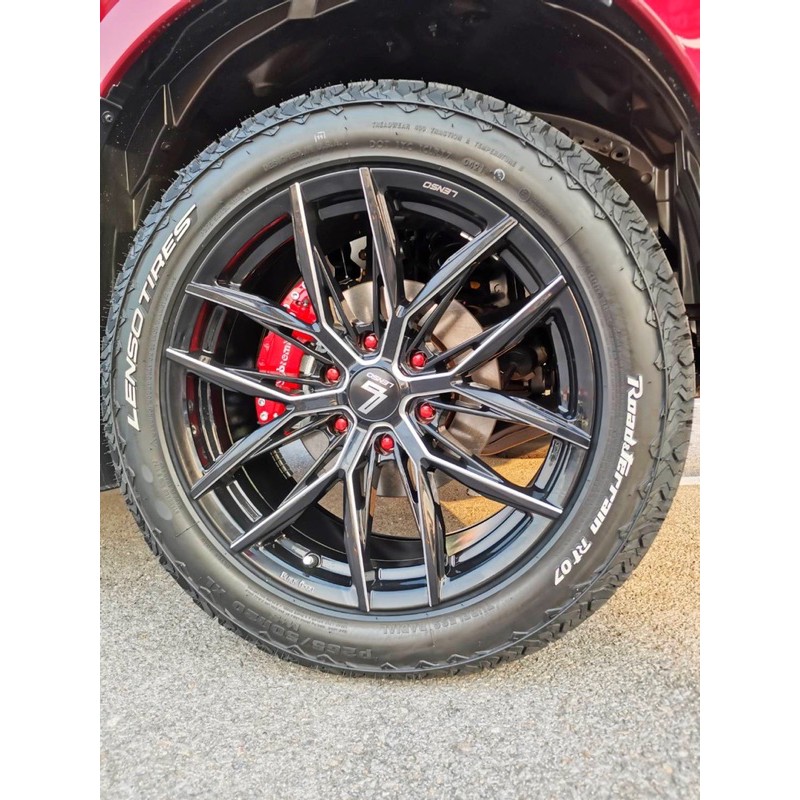 ล้อพร้อมยาง ล้อ Lenso Black angle9 พร้อมยาง Lenso Rt07 265/50-20 ยกชุด | Shopee Thailand