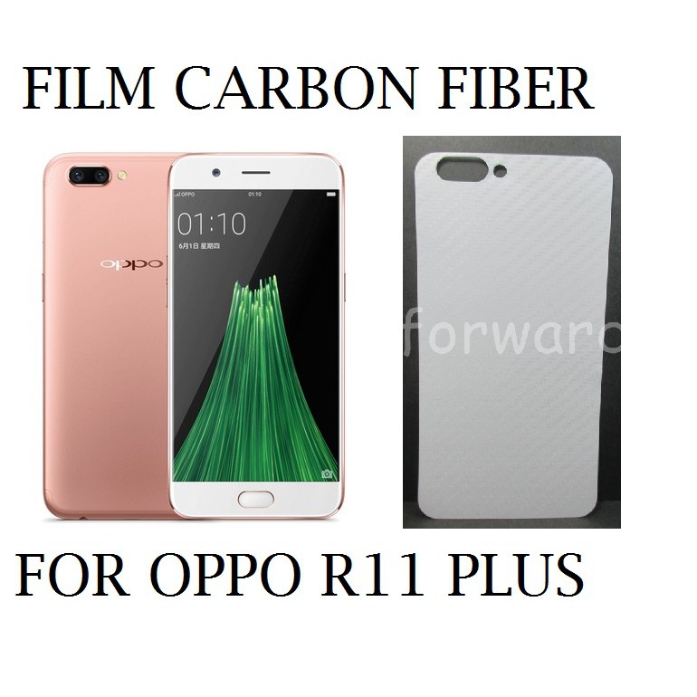 ซื้อ 1 แถม 1 ฟิล์มคาร์บอนไฟเบอร์ลายเคฟล่า OPPO R11 Plus สำหรับติดกันรอยด้านหลัง ออปโป อาร์ 11 ...