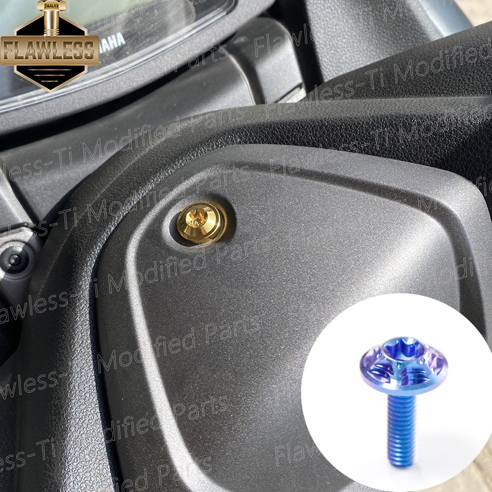 Flawless-ti Gr5 Yamaha Nmax Aerox V1 V2 155 อุปกรณ์เสริมฝาครอบหัวน็อต ...