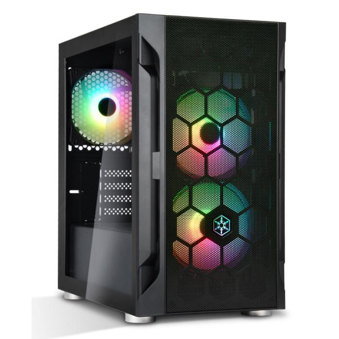 Case SILVERSTONE FARA H1M PRO SST-FAH1MB-PRO RGB Micro ATX Case ...