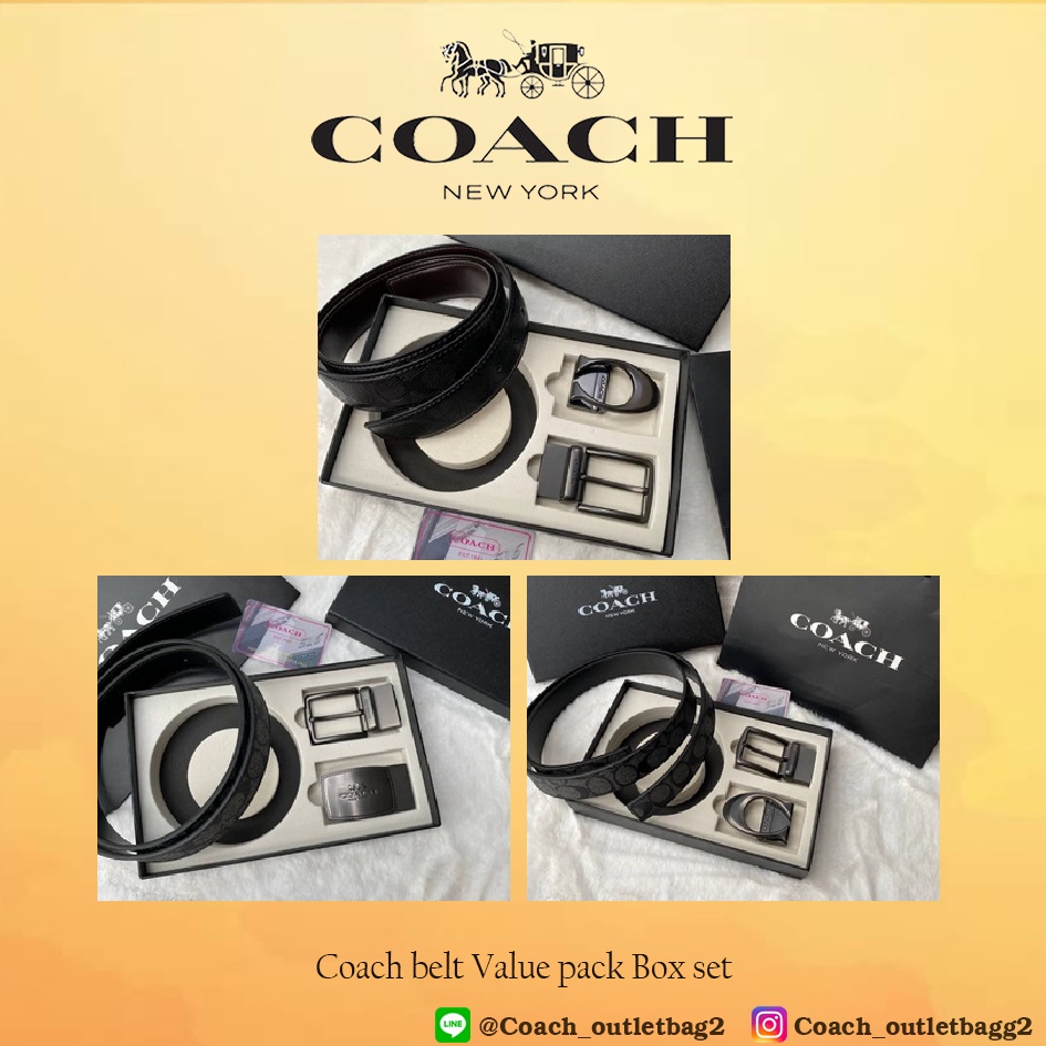 Coach belt Value pack Box set | Shopee Thailand