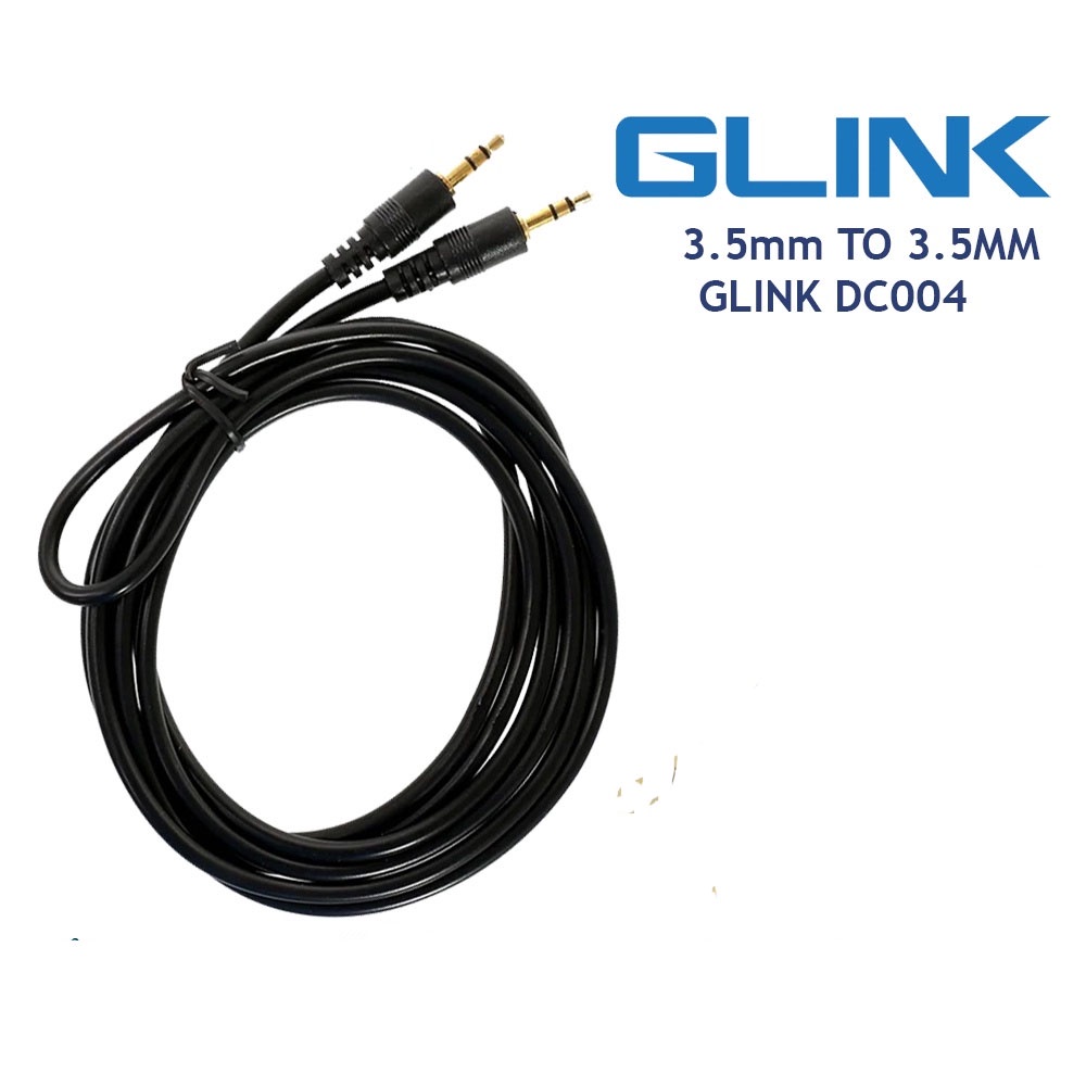 Glink AUX รุ่น DC-04 สายต่อเสียงเข้าลำโพง ตัวผู้สองด้าน 1.5m/3m/5m เมตร | Shopee Thailand