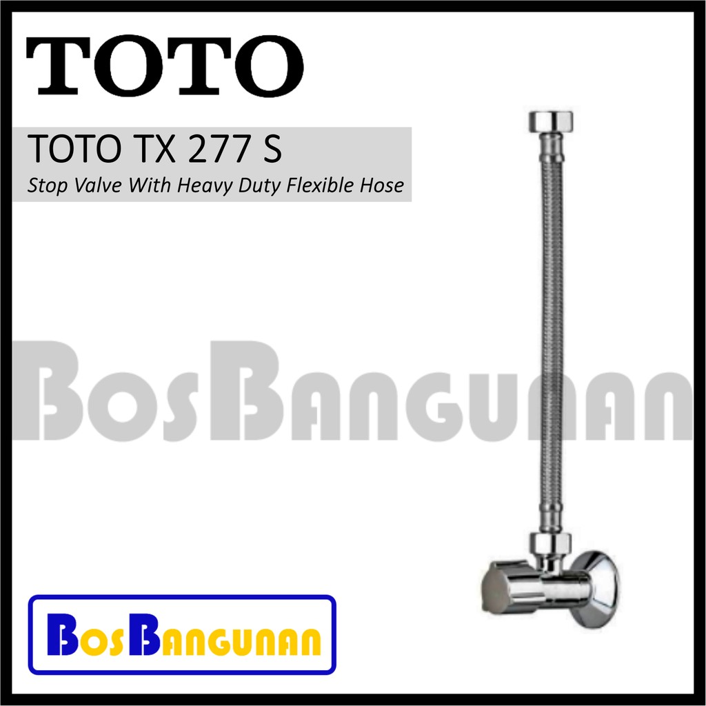 Stopkran+flexibel TOTO TX277S/วาล์วมุม TOTO TX 277s/TOTO ORI อะไหล่อ่าง ...