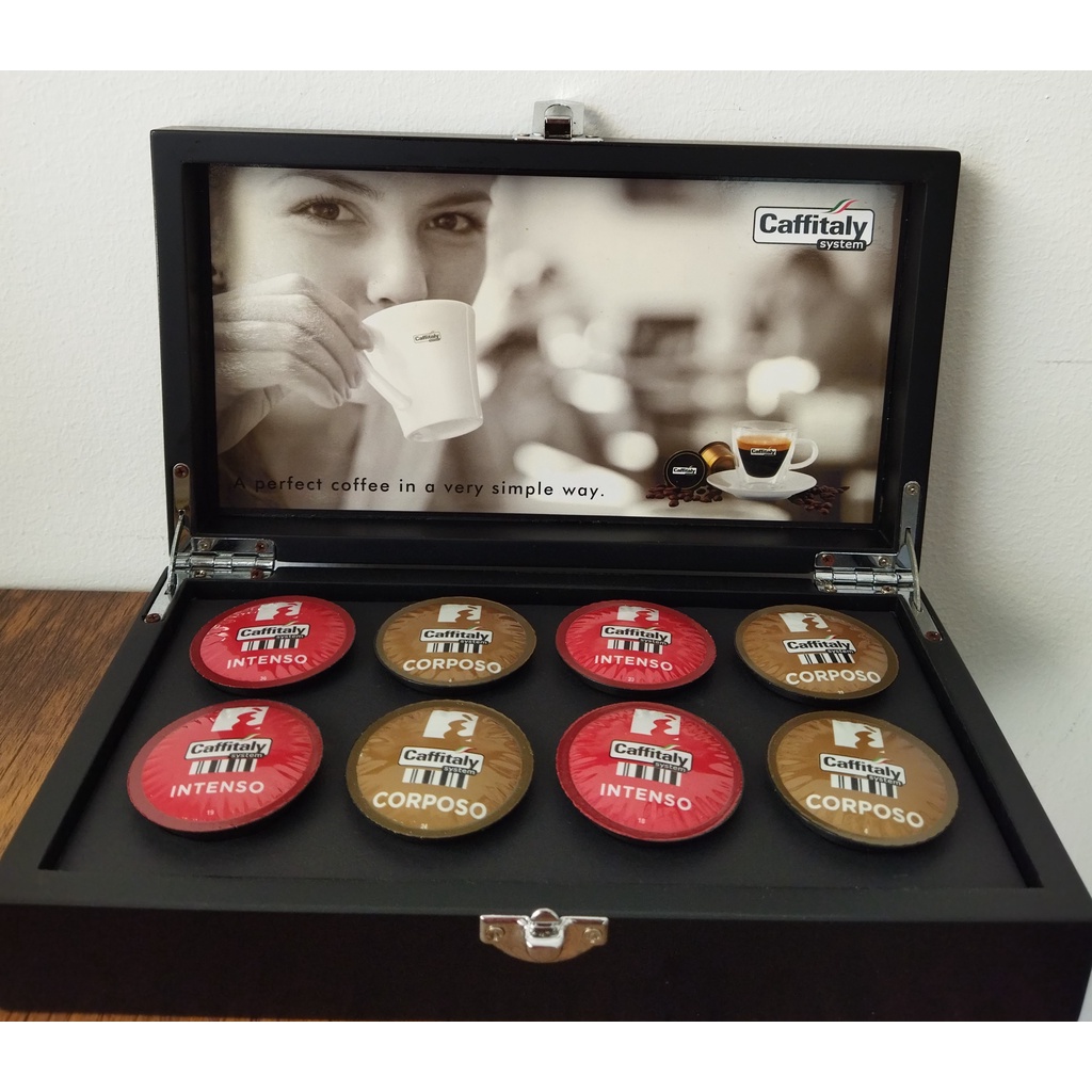 กล่องเก็บกาแฟแบบแคปซูล สุดหรูจาก Caffitaly Capsule Display Box for 8 ...