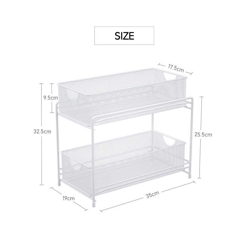 (new)Sliding Under Sink Cabinet Kitchen / Table Top Rack Storage ...
