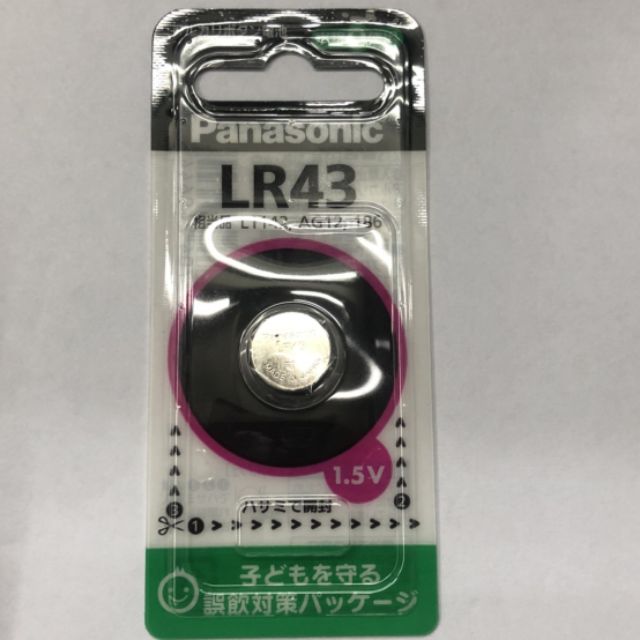 ถ่านกระดุม Panasonic LR43 แพค 1 ก้อน ของแท้นำเข้าจากญี่ปุ่น ของแท้ ...
