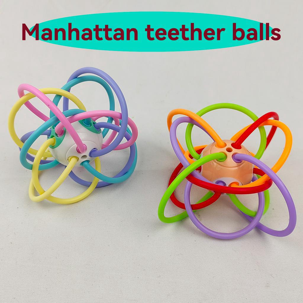 1 ชิ้น Manhattan Square Ball Hand Grab Ball ยางกัดของเล่นเพื่อการศึกษา ...