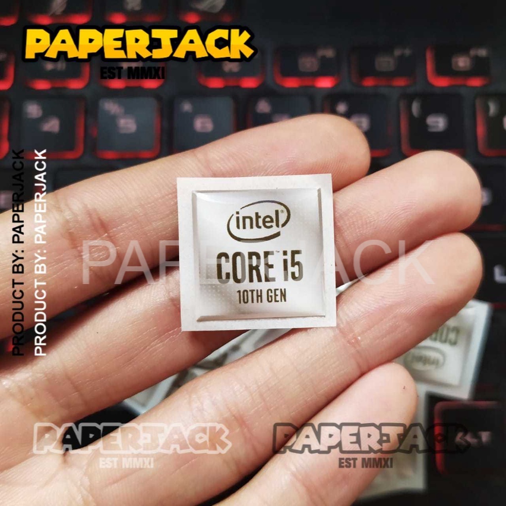 สติ๊กเกอร์ INTEL i5 GEN 10TH EMBLEM สติ๊กเกอร์ RESIN Flex IMPORT Unit ...