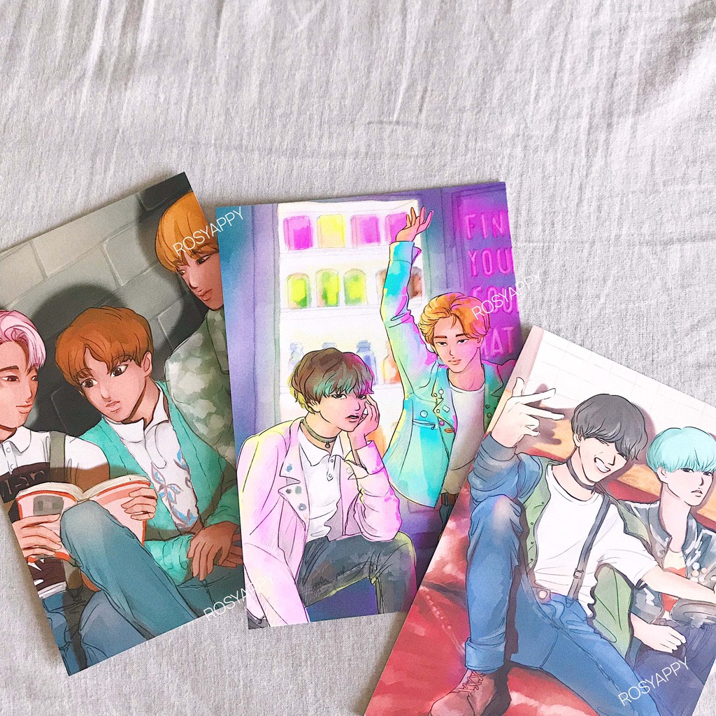 Art Print BTS - Run Episode การ์ด BTS แบบหนา | Shopee Thailand