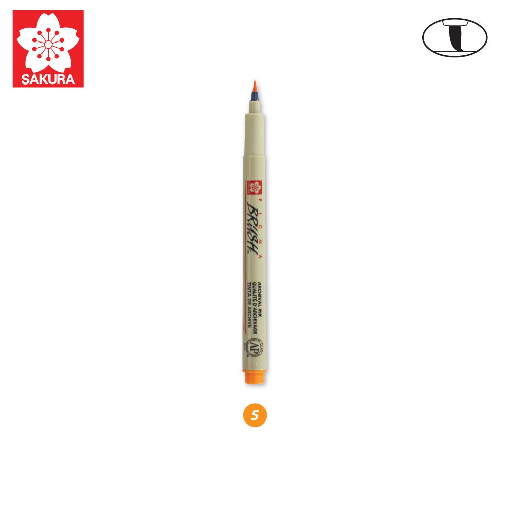 SAKURA (ซากุระ) ปากกาพิกม่า ปากกาหัวพู่กัน (Pigma Brush) รหัส XSDK | Shopee Thailand