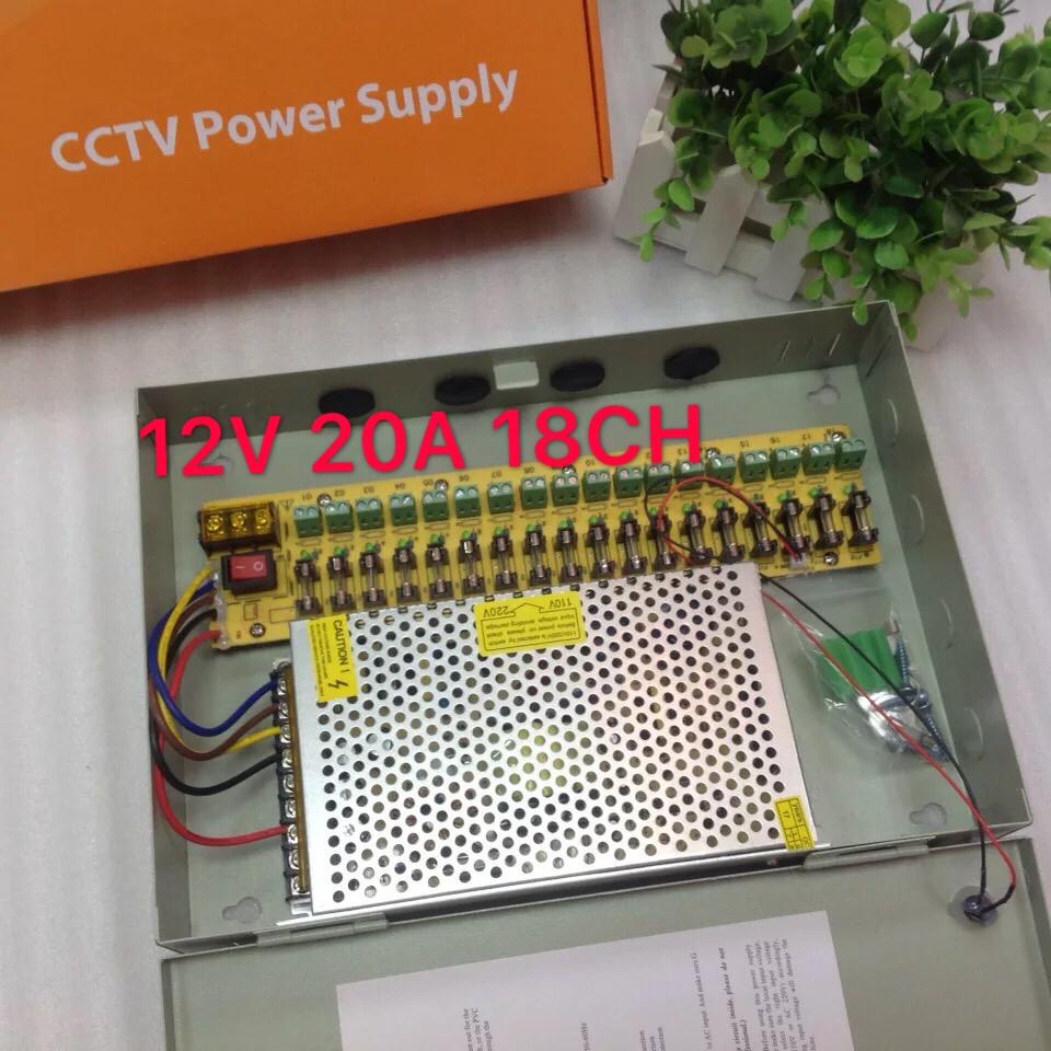 ตู้กล่องแปลงไฟ Switching Power Supply 12V 5A 10A 15A 20A 30A 60-360Watt สำหรับระบบวงจรปิด CCTV 4 ...