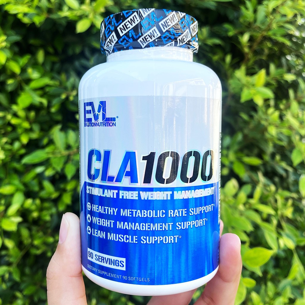 (EVLution Nutrition®)CLA 1000 mg 90 Softgels ซีแอลเอ จากน้ำมันดอกคำฝอย ...