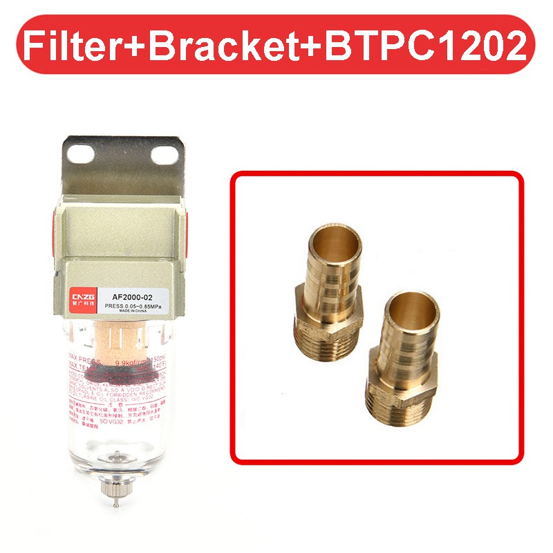 Af2000-02 ตัวกรองแรงดันถังน้ํามัน นิวเมติก 1/4 นิ้ว สําหรับปั๊มลม เก็บ ...