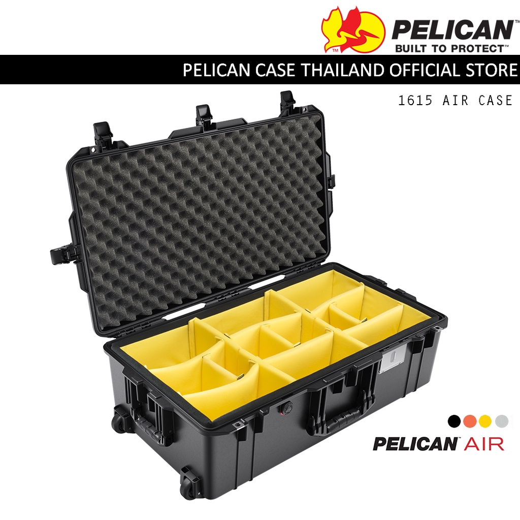 Pelican 1615 Air case with Padded Divider - กระเป๋ากันน้ำกันกระเเทก | Shopee Thailand