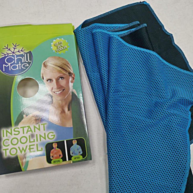 Instant Colling Tower ผ้าเช็ดตัว ผ้าเย็นคลายร้อนเอนกประสงค์Chill Mate ผ้าเช็ดตัวน้ำแข็ง เย็นลง ...