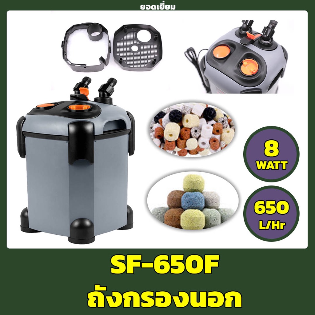 กรองนอก ตู้ปลา SOBO มีถาดใส่วัสดุกรองแบ่งชั้น ทำงานเงียบ มี5รุ่น SF ...