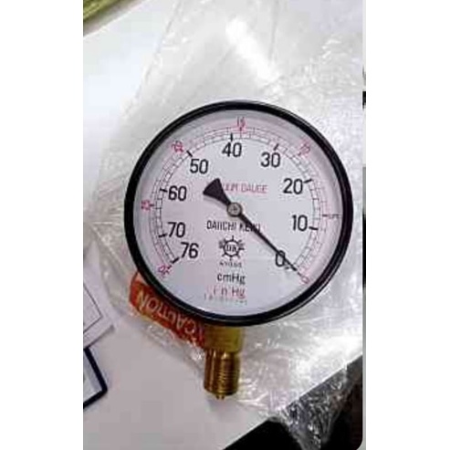 เกจวัดแรงดัน DAIICHI (DK)Vacuum GAUGE : AT1/4X60X76 CmHg/30 InHg เกลียวลงล่าง | Shopee Thailand