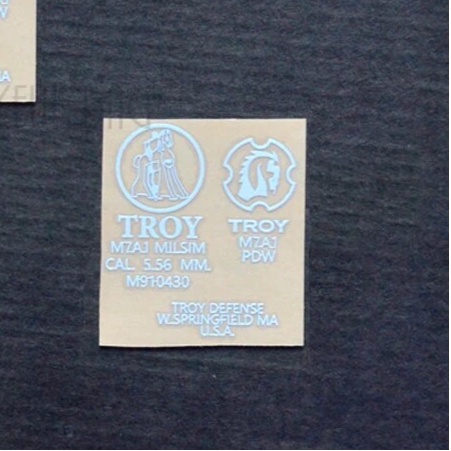 สติ๊กเกอร์โลหะติดปืน สติ๊กเกอร์ Marking TROY | Shopee Thailand