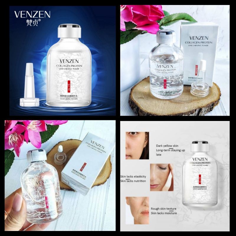 VENZEN COLLAGEN PROTEIN คอลลาเจนเอสเซ้นส์ 50ml. ไหมเงิน | Shopee Thailand