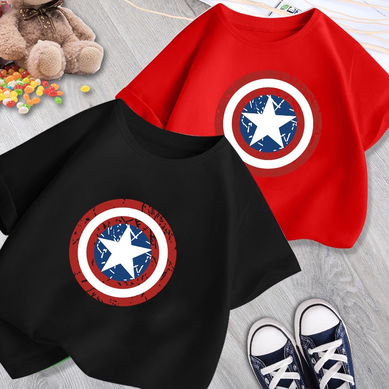 H282(ส่งจากไทย)เสื้อยืดเด็กแขนสั่ง ลายแฟชั่นสวยน่ารับ.ใส่ได้ทั้งเด็กชาย ...