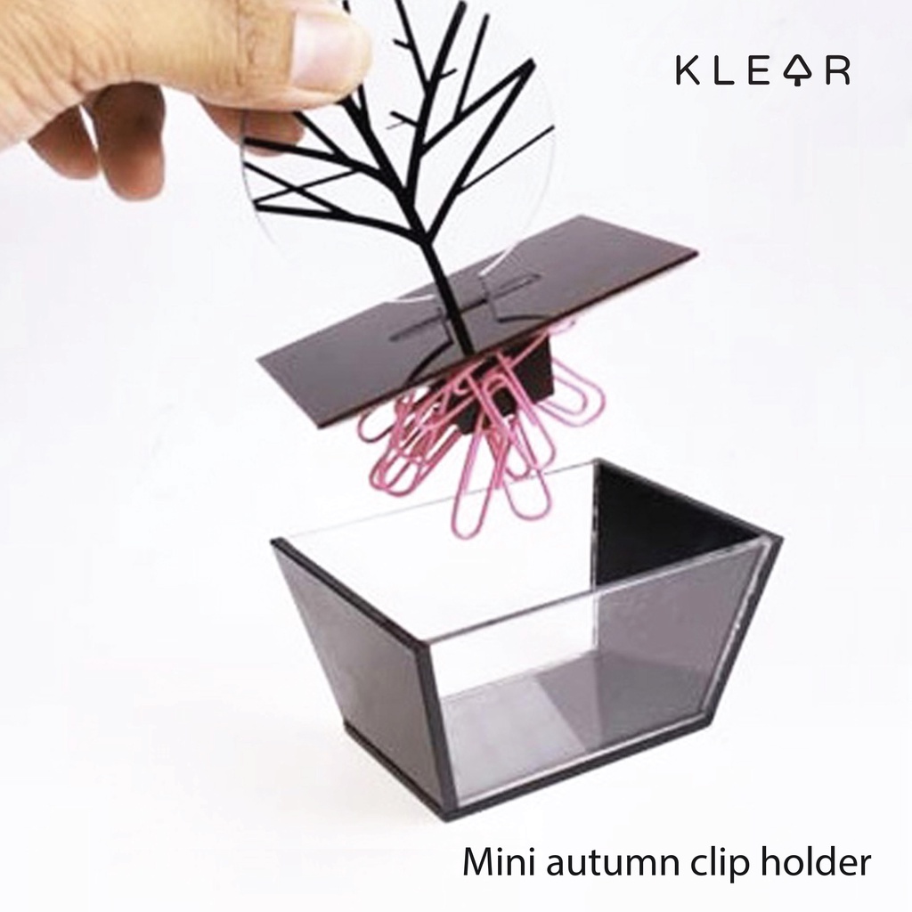 KlearObject Mini autumn clip holder ที่เก็บคลิปหนีบกระดาษติดแม่เหล็ก เก็บของใช้เล็กๆ บนโต๊ะทำงาน ...