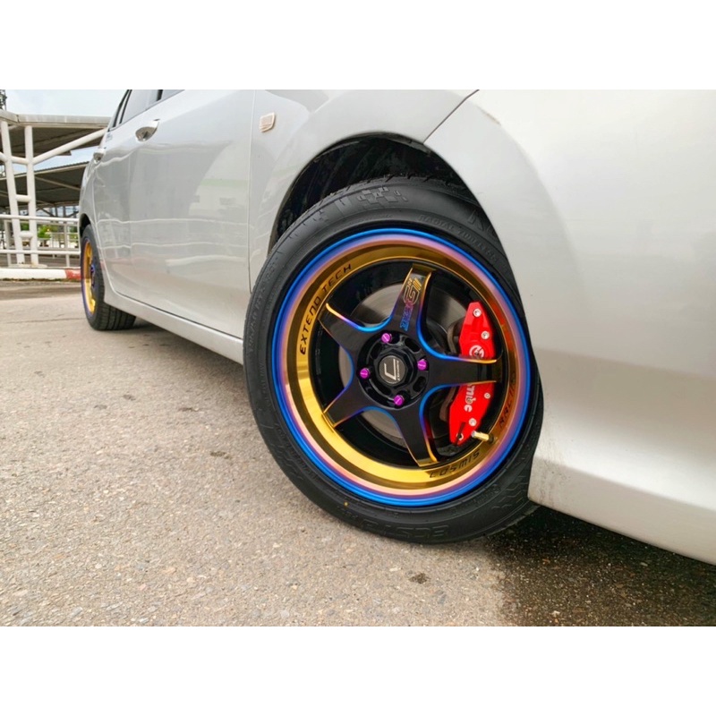 ล้อ Cosmis Type G สี ไทเทเนี่ยม limited ขอบ15 4รู100 | Shopee Thailand