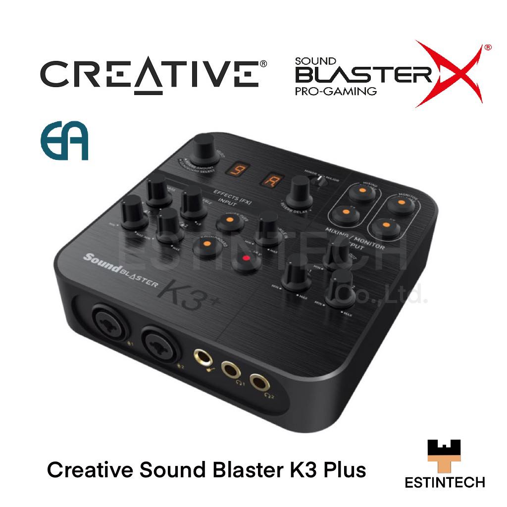 Sound Card (ซาวด์การ์ด) Creative Sound Blaster K3 Plus ของใหม่ประกัน 1 ...