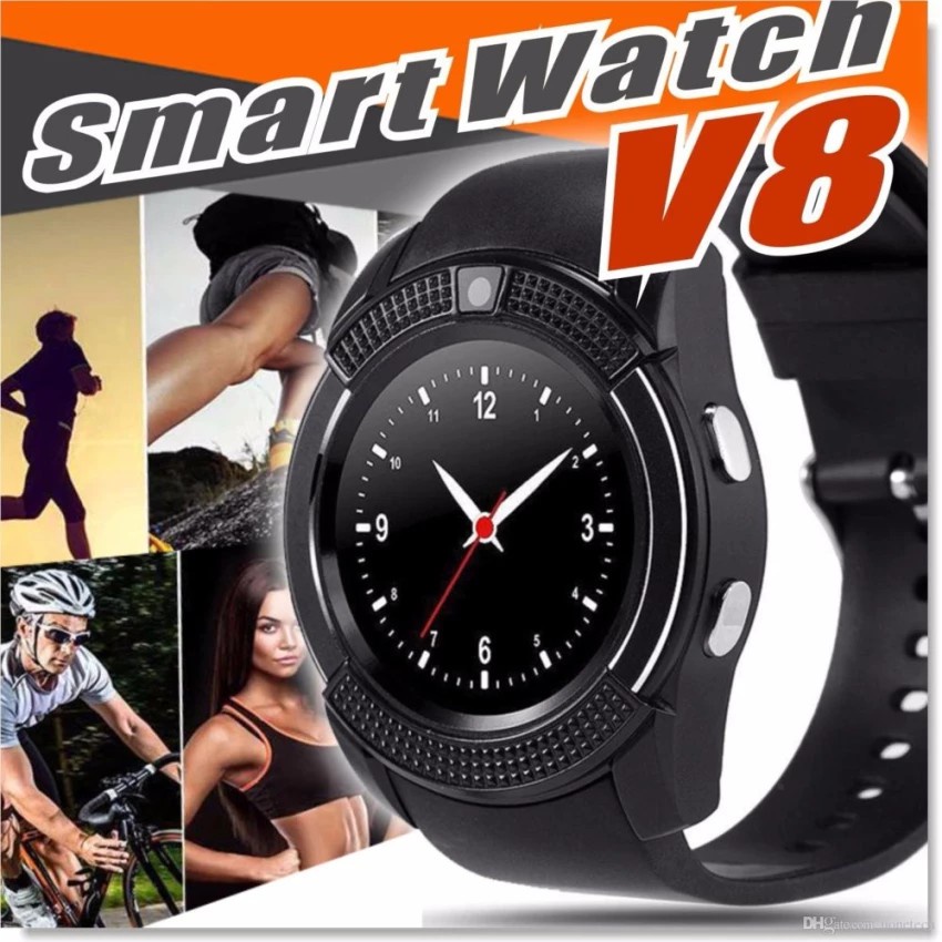 นาฬิกาสมาร์ท สมาร์ทวอทช์ Smart Sport Watch V8 For Android Smartphone Support TF SIM Card ...